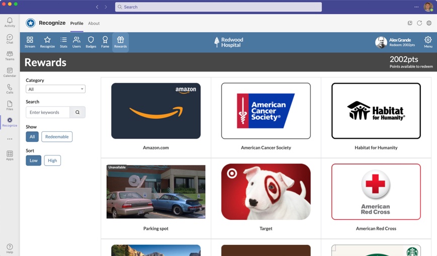 Social & Integrated, Employee Recognition Program - Recognize